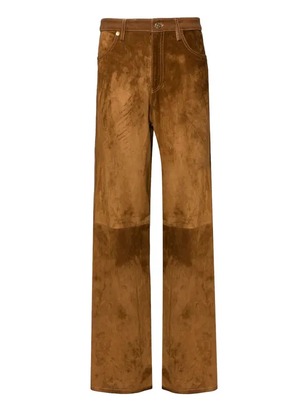 GOLDEN GOOSE Melany Straight-leg Trousers - Brown
