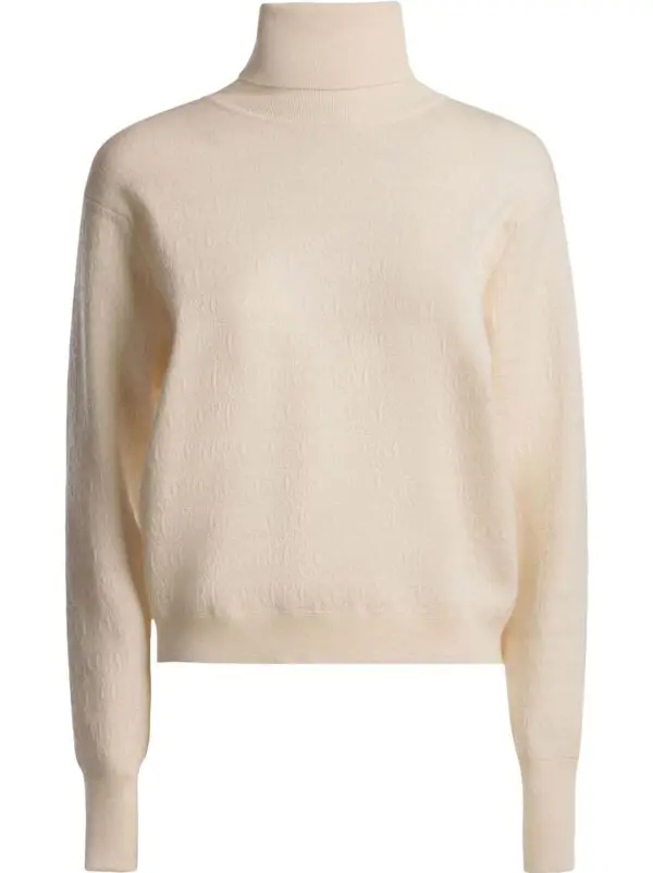 Bally Roll-neck Wool Jumper - Beige