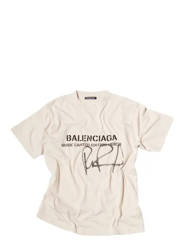 Balenciaga Rupaul Small Fit T-shirt - Chalky White/black