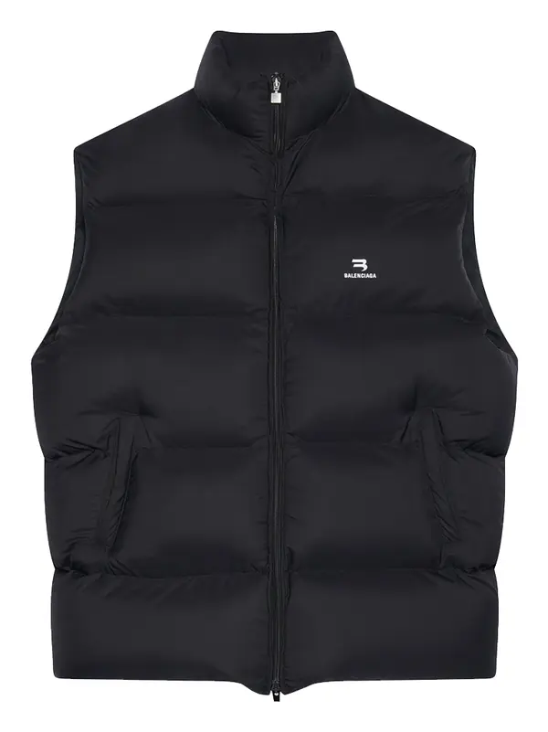 Balenciaga Sporty B Cosy Gilet - Black/white