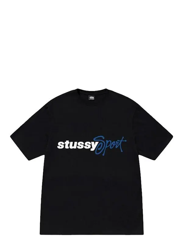 StÜssy Sport Script Tee Shirt - Black