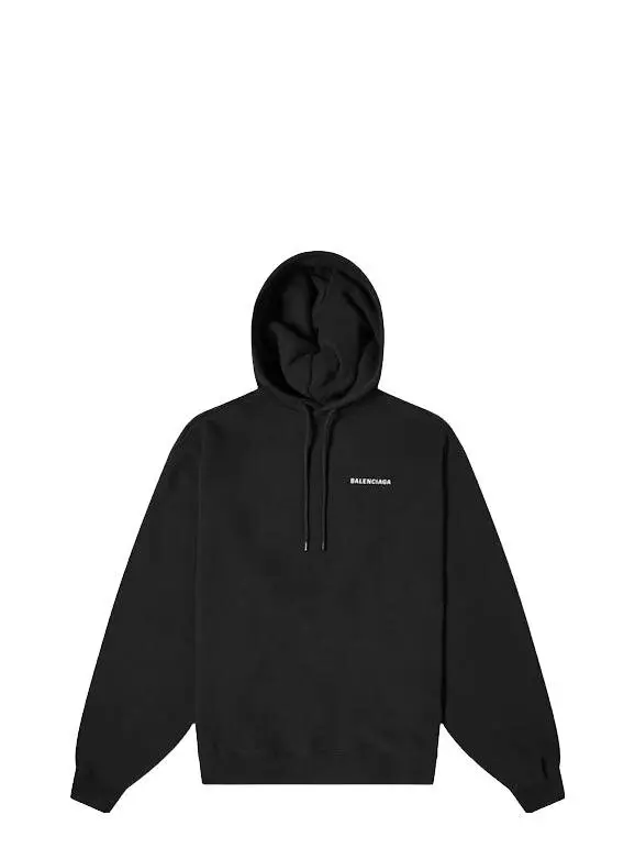 Balenciaga Oversized Bomber Hoodie - Black/white