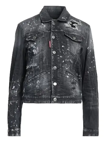 Dsquared2 Denim Trucker Jacket - Black