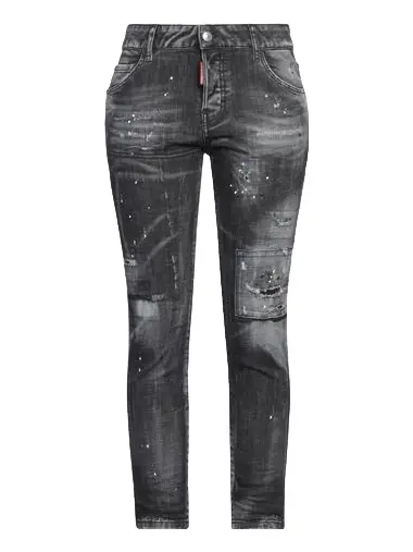 Dsquared2 Skinny Fit Jeans With Distressed Details - Black