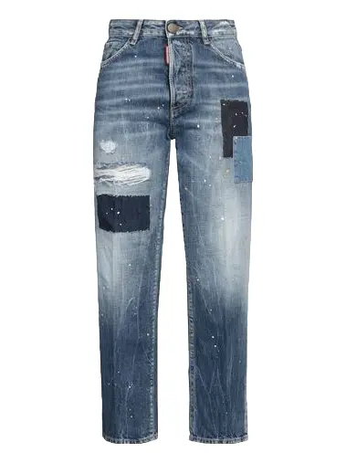 Dsquared2 Relaxed Fit Boyfriend Jeans - Blue
