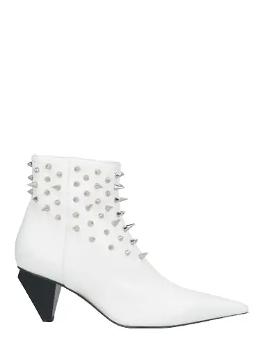 Agl Leather Ankle Boots - White