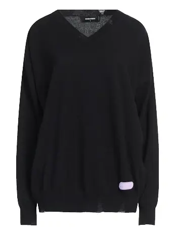 Dsquared2 Virgin Wool, Cashmere, And Polyester Sweater - Black