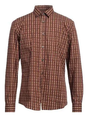 DANIELE ALESSANDRINI Shirt Size Cotton - Brown