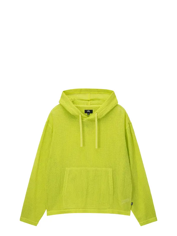 StÜssy Cotton Mesh Hoodie - Green