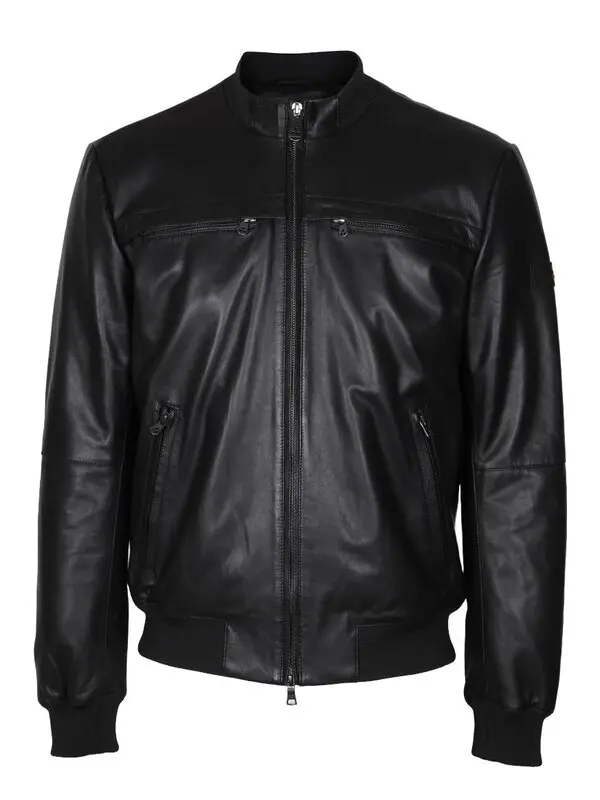 Peuterey Soft Leather Jacket - Black