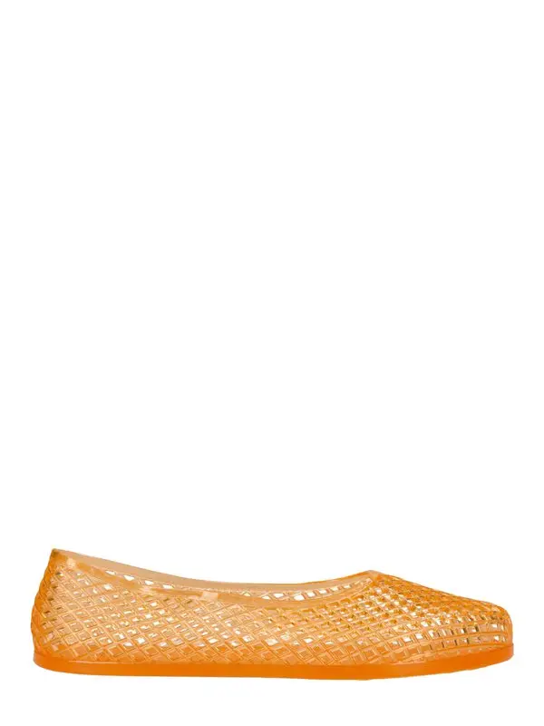 ANCIENT GREEK SANDALS Jelly Iro Ballet Flats - Orange