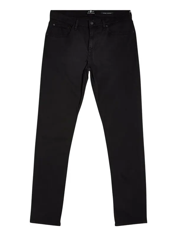 7 For All Mankind Slimmy Tapered Luxe Performance Plus Jeans - Black