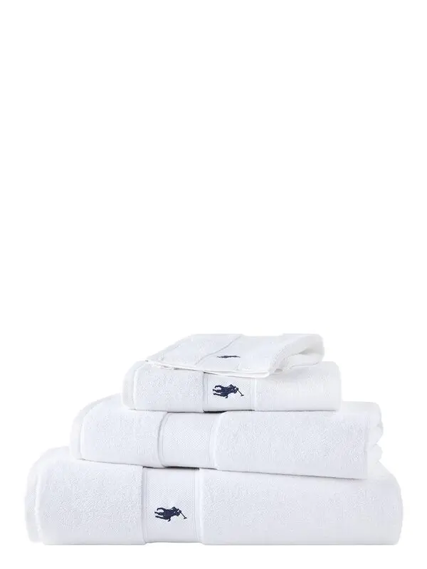 Ralph Lauren Polo Player Bath Towel - White