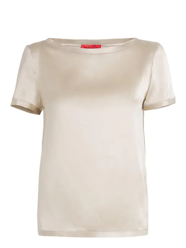 Max & Co. Silk T-shirt - White