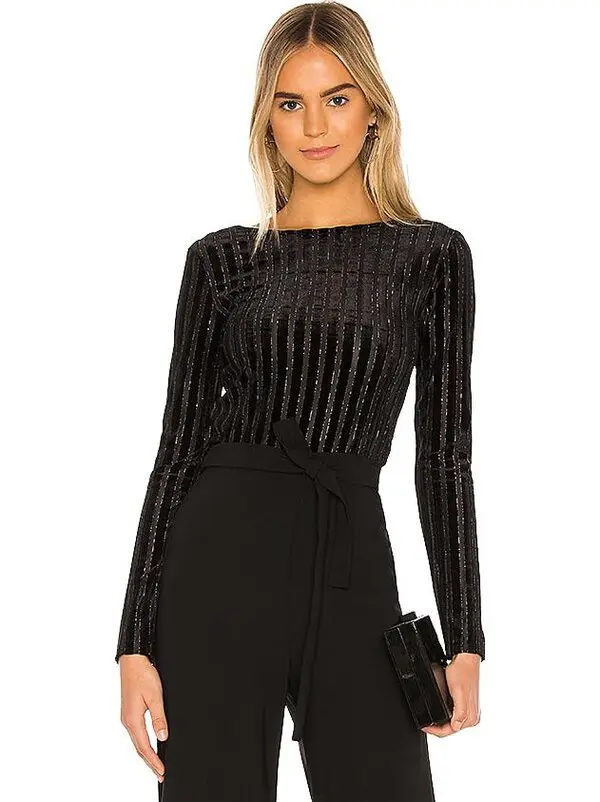 Superdown Phyllis Bodysuit - Black