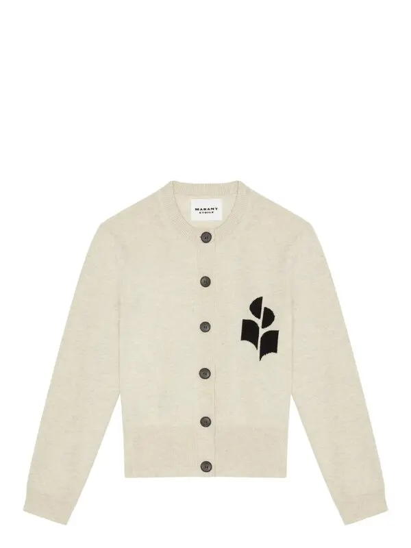 MARANT ETOILE Newton Cardigan - Light Gray