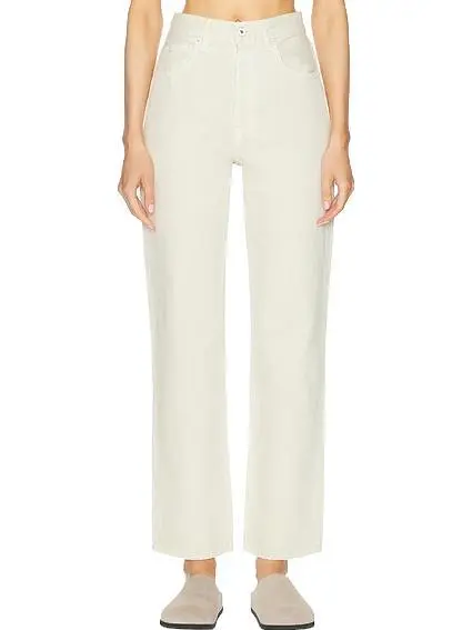 SLVRLAKE London Straight Leg Jeans - Ecru