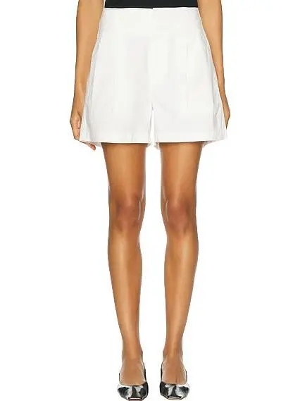 Citizens Of Humanity Coralin Pleated Poplin Short - Dove