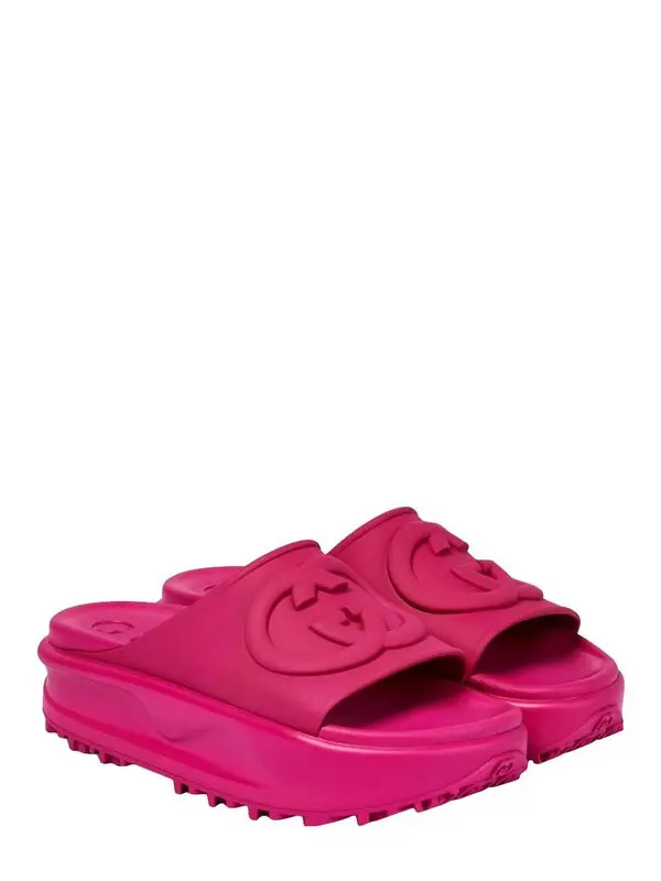 Gucci Interlocking G Slide - Pink