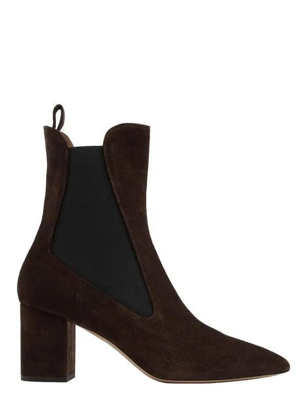 Paris Texas Anja 70 Suede Ankle Boots - Brown