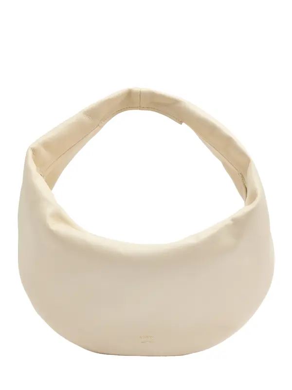 Khaite Olivia Medium Leather Top Handle Bag - Off White