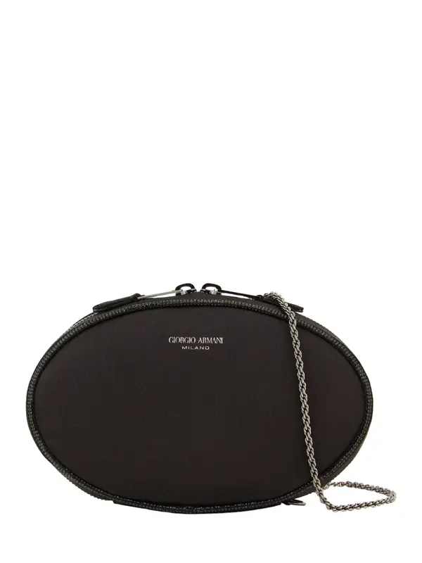 Giorgio Armani Chain-link Clutch - Black