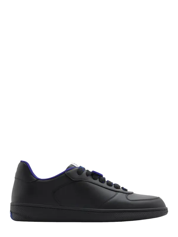 Burberry Terrace Leather Sneakers - Black
