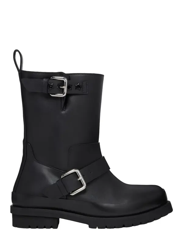 Stella McCartney Trace Buckle-detail Boots - Black