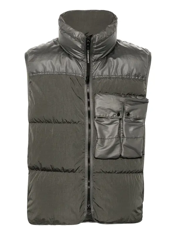 C.P. COMPANY Eco Chrome-r Down Vest - Grey