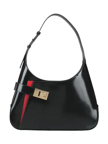 FERRAGAMO Arch Sh L Hobo Bag - Black