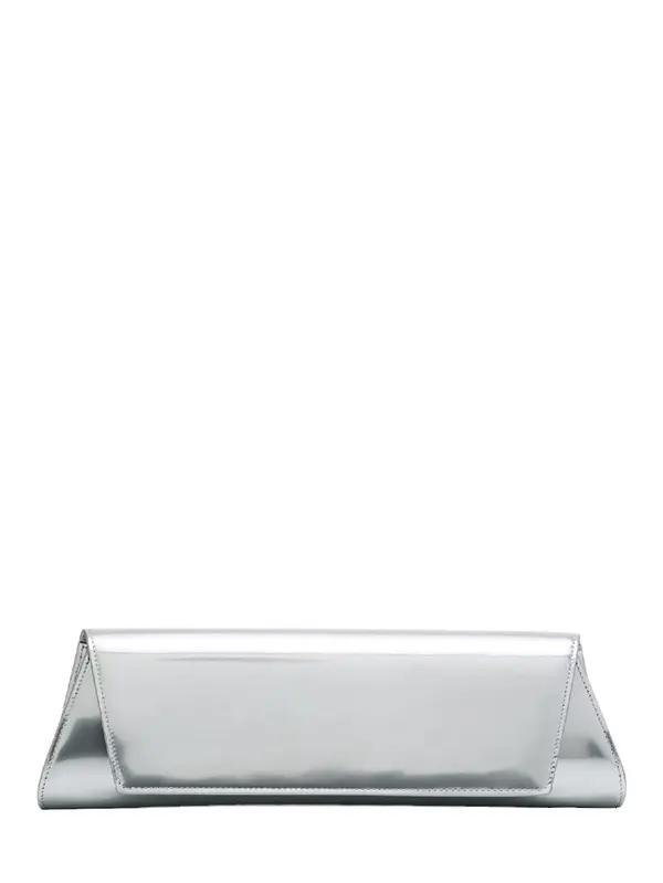 Akris Anouk Small Clutch Bag - Silver Metallic