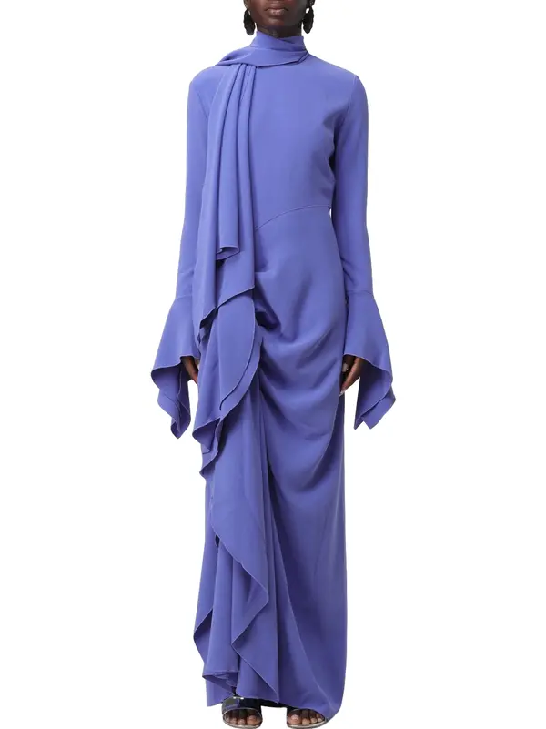 Solace London Long Sleeve Gown - Lilac