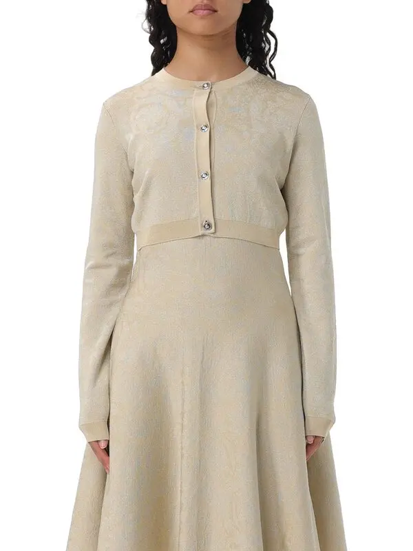 Versace Cropped Cardigan - Sand