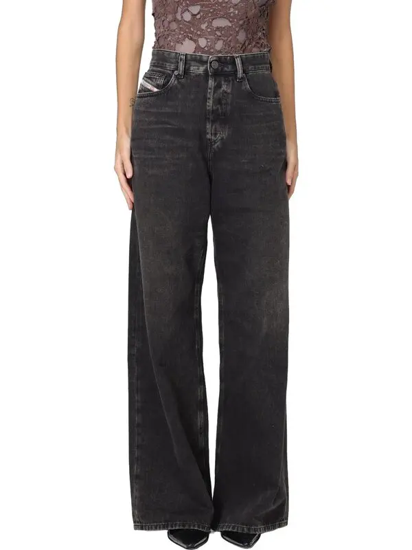 DIESEL Wide-leg Jeans - Black