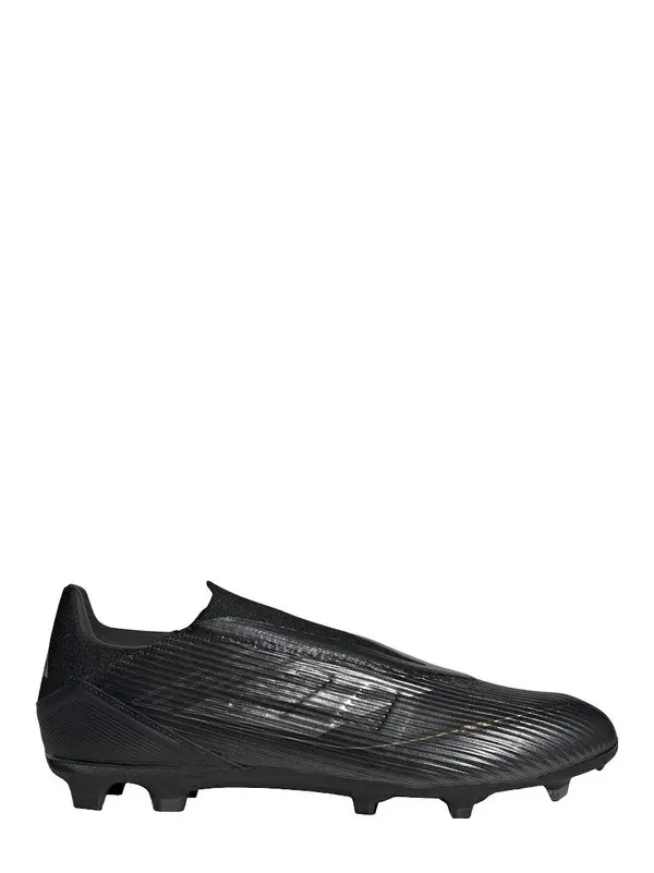 Adidas F50 League Laceless Firm/ground - Core Black/iron Metallic/gold Metallic