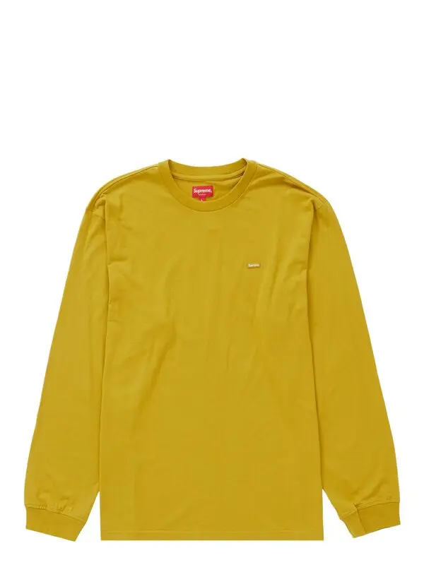 Supreme Small Box Long Sleeve Tee Shirt - Dark Yellow
