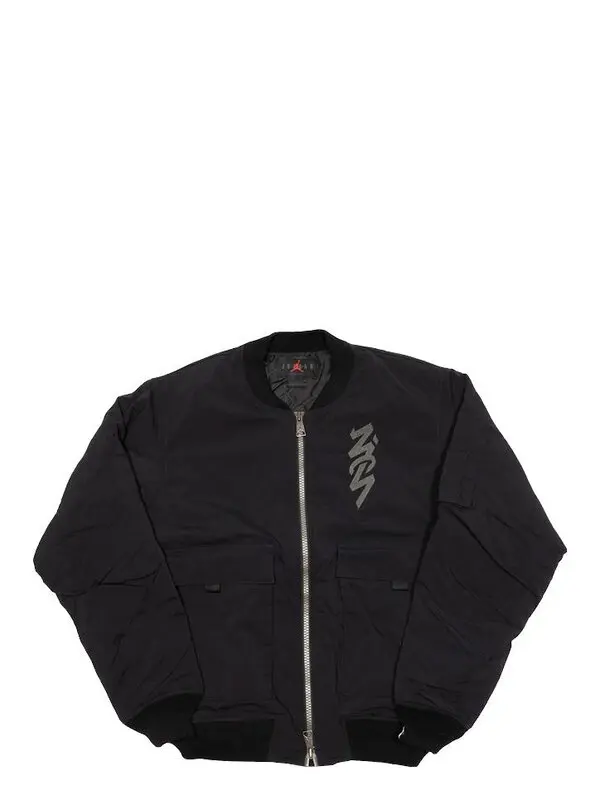 JORDAN Zion Flight Jacket - Black/grey