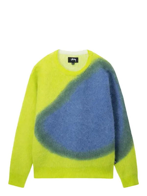 StÜssy Brushed Dot Sweater - Green