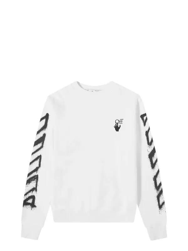 Off-White Spray Marker Slim Crewneck - White