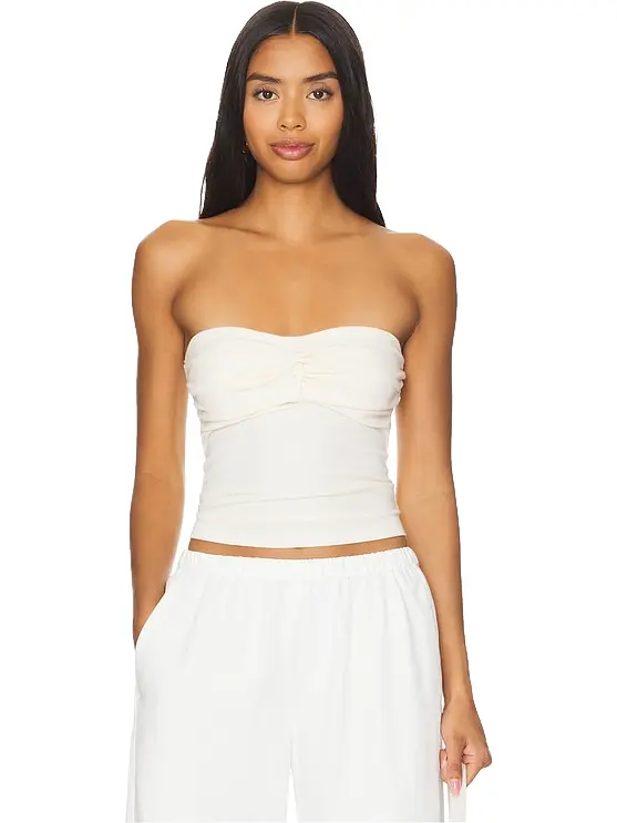 Lamade Rosy Strapless Crop Tank - Canary