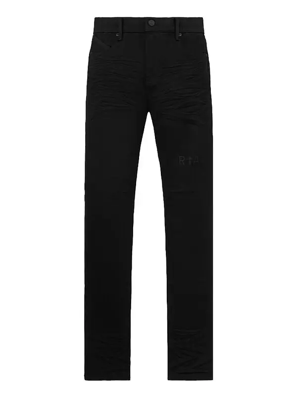 RtA Bryant Slim Fit Jeans With Logo - Black Logo