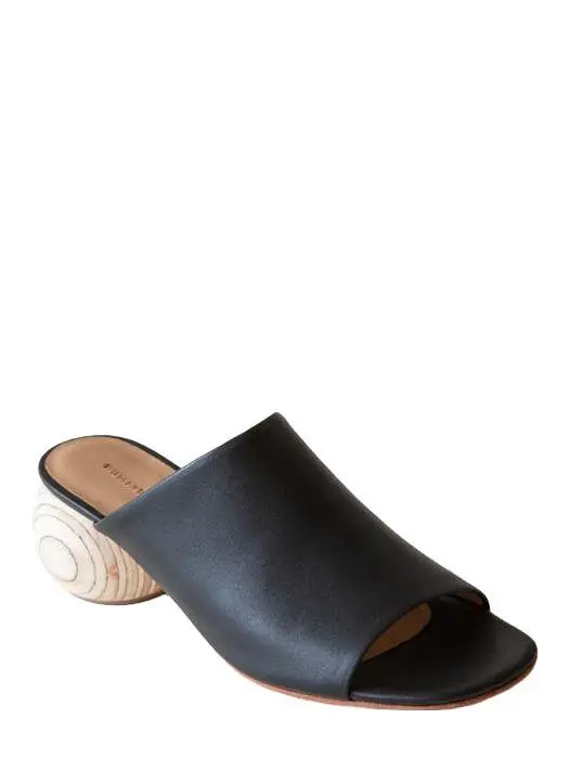 HUMA BLANCO Milla Leather Slide Sandal - Coal