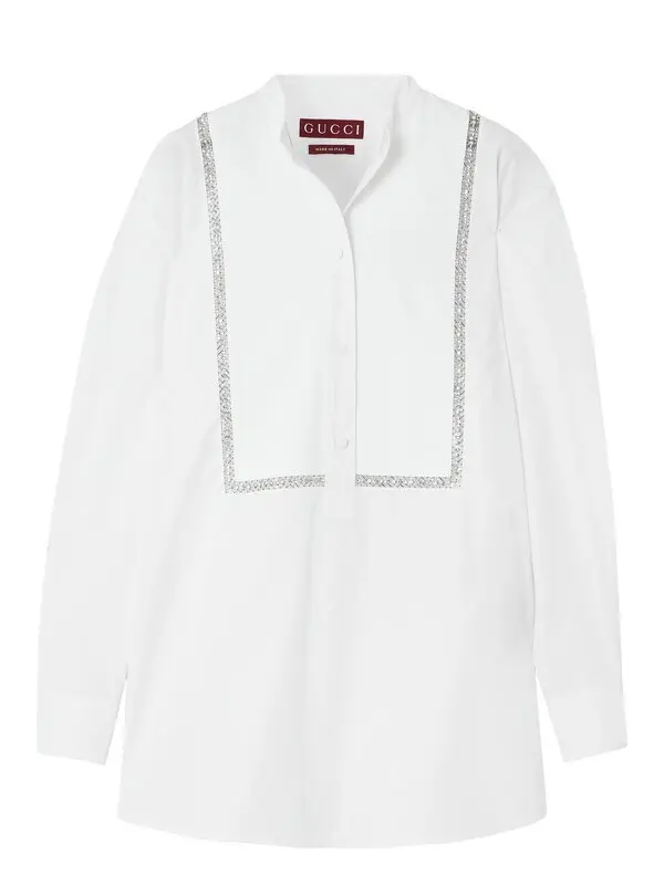 Gucci Embellished Blouse - White