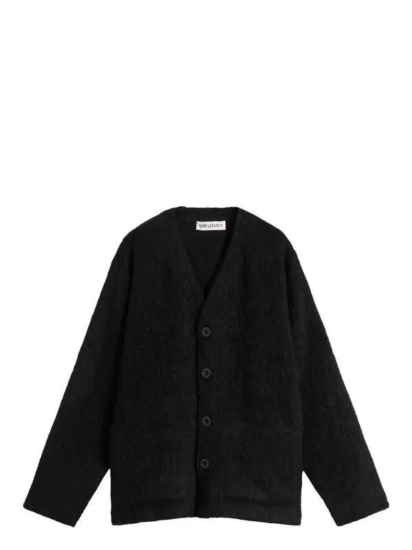 Our Legacy Mohair Cardigan - Black Mohair