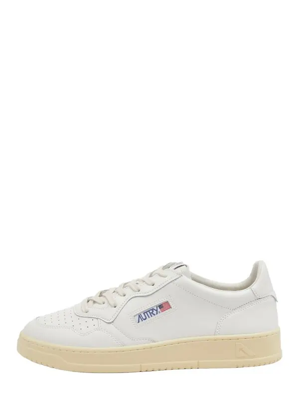 AUTRY 01 Low Leather Sneaker - Leat Wht/wht