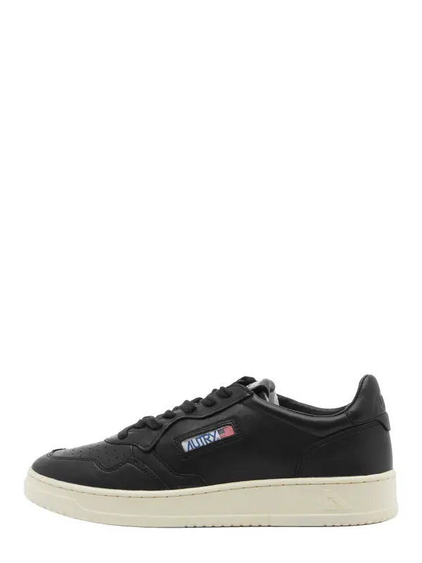 AUTRY 01 Goat Leather Sneakers - Black
