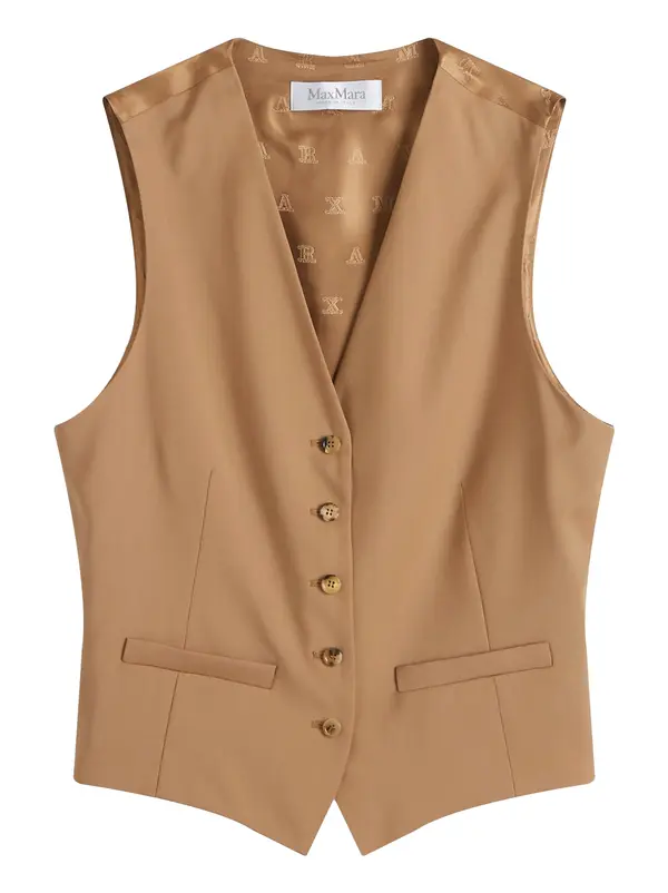 Max Mara Tailored Waistcoat - Camel