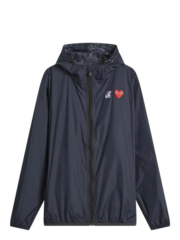 Play Comme Des Garcon X K-way Packable Jacket - Navy