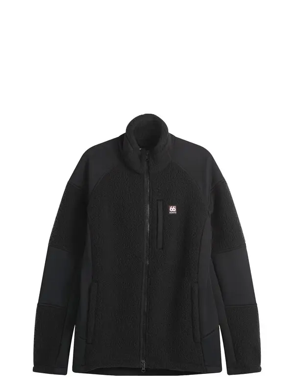 66° NORTH Tindur Technical Shearling Jacket - Black Recycled