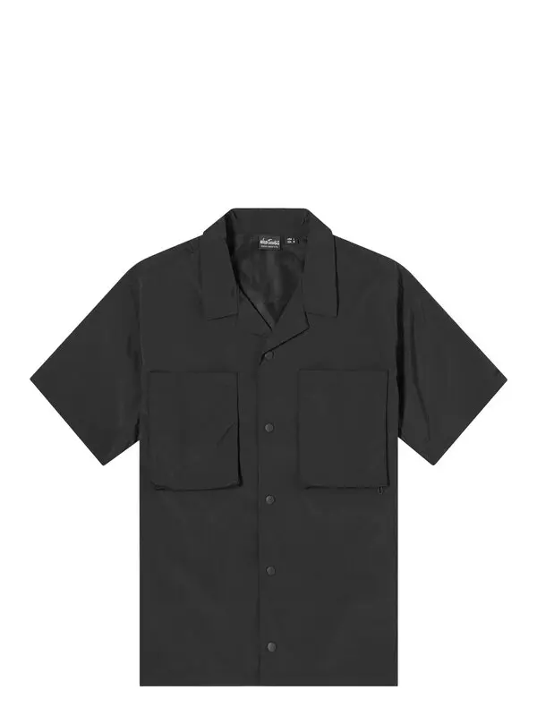 WILD THINGS Short Sleeve Camp Shirt - Black